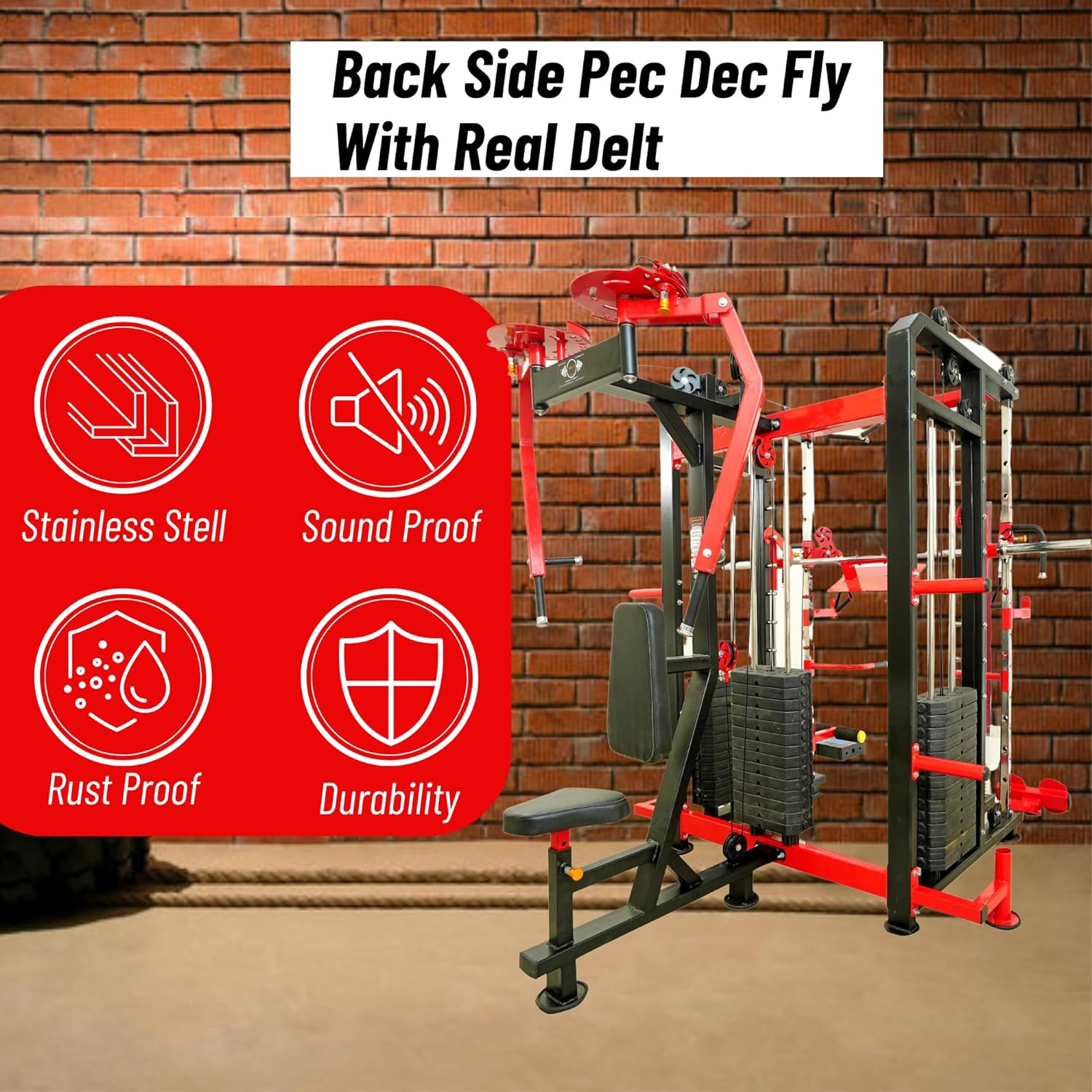 Gym24 Multi Home Gym GFTSP-701 PVC- Functional Trainer with Smith ...