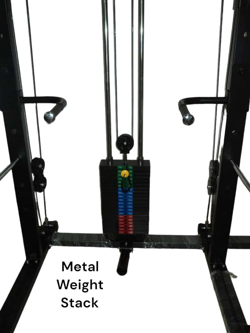 Functional Trainer with Power Rack Model Jumbo 100 kg Iron Weight Stack ...